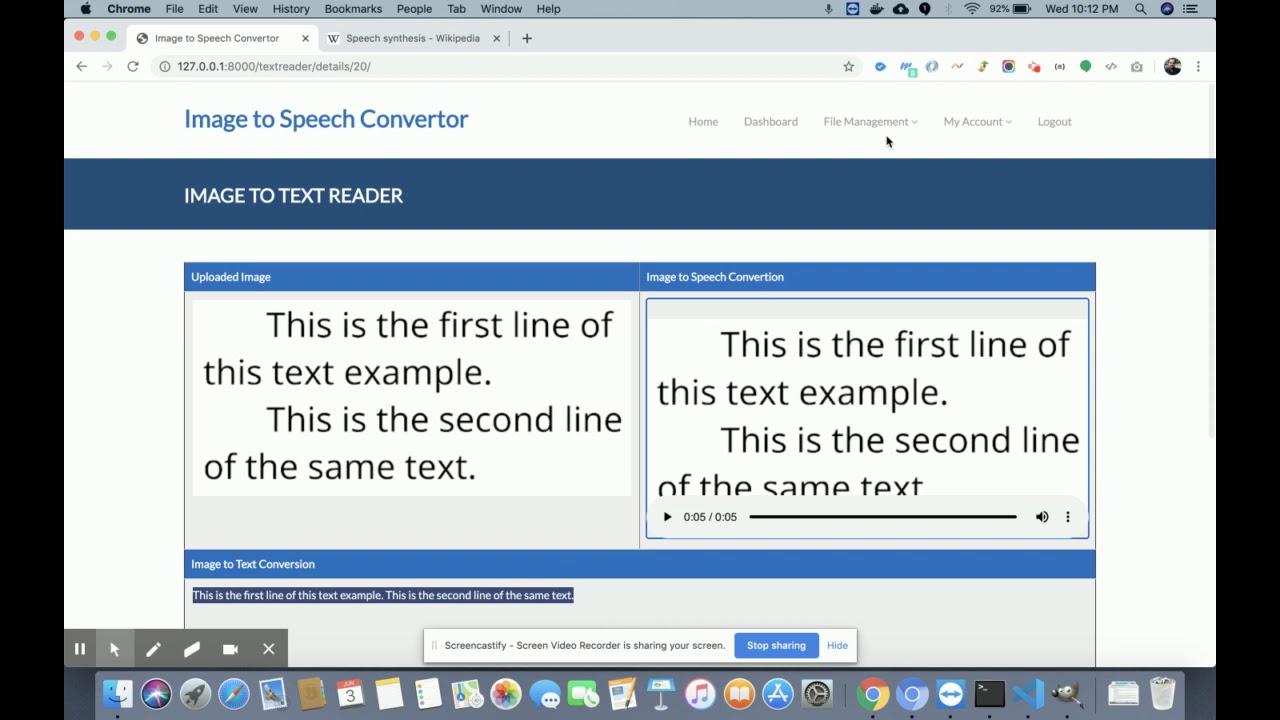 Image To Speech Convertor Python Machine Learning Ai Project Youtube