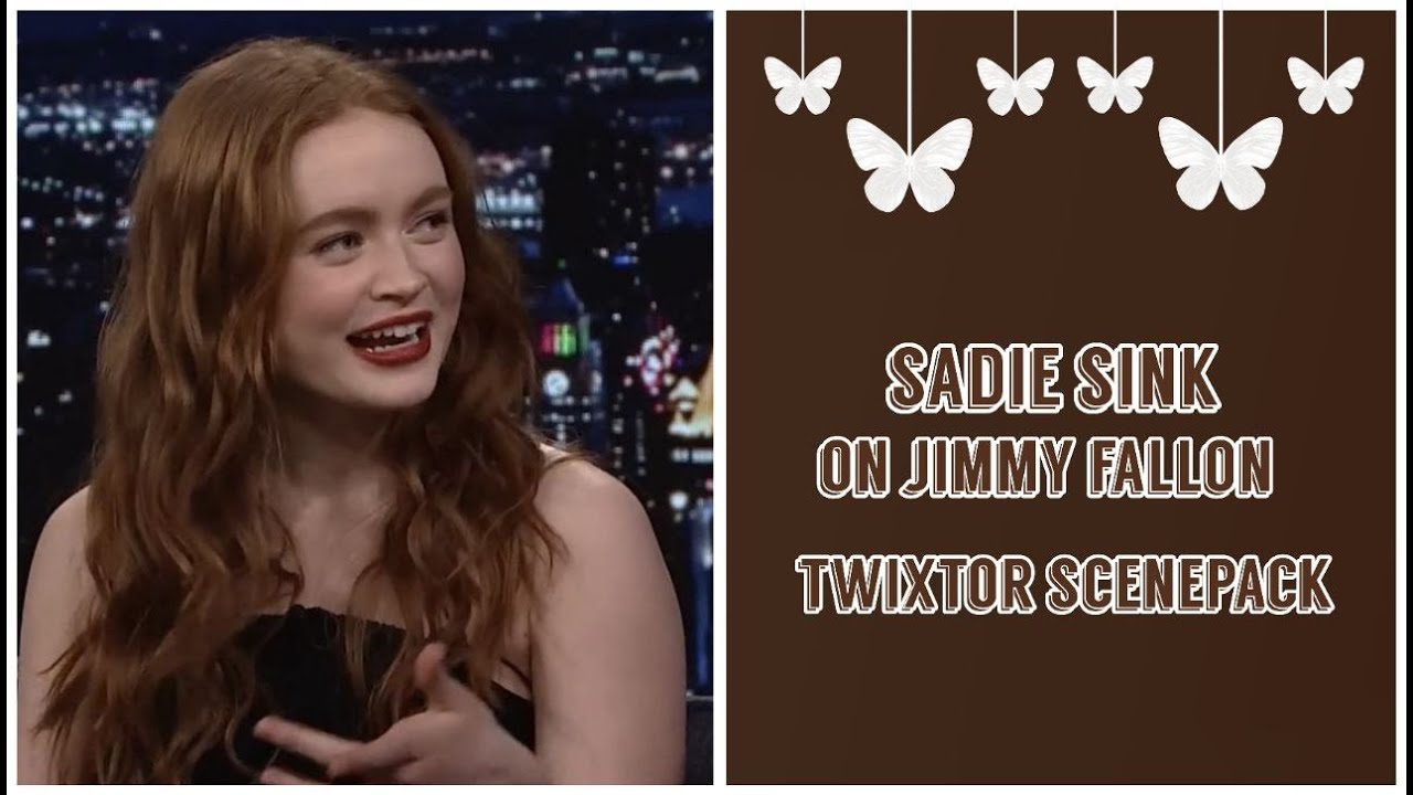 sadie sink on jimmy fallon twixtor scenepack 1080p - YouTube
