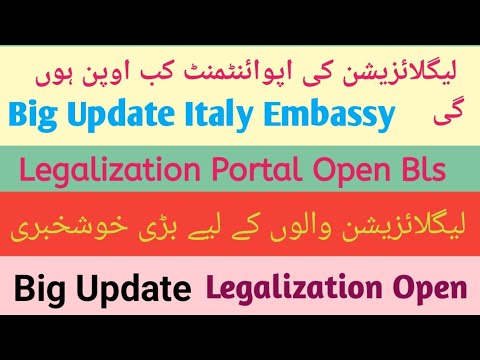 Bls Italy Legalisation Appointments Open Big Update Legalization ...