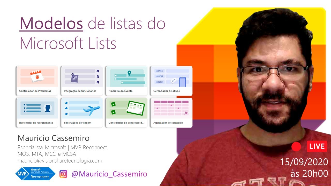 Modelos de listas do Microsoft Lists - YouTube