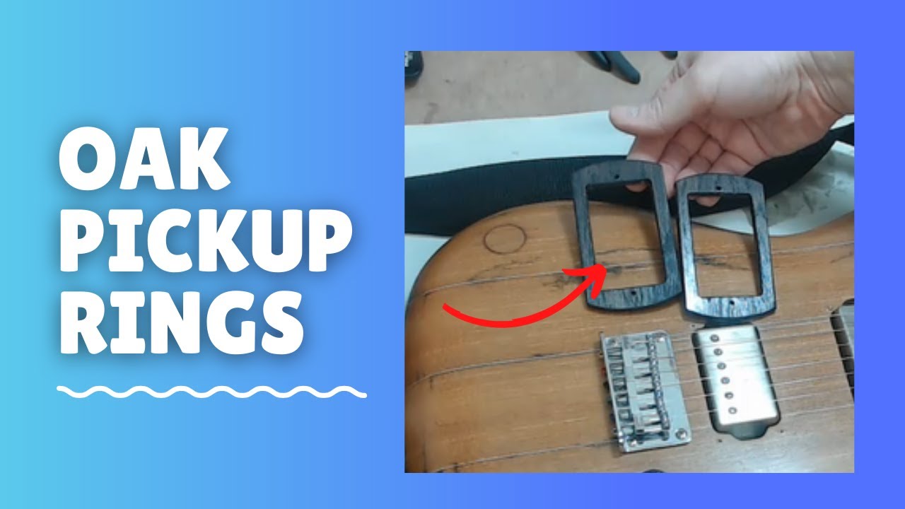 Make your own wooden humbucker pickup rings - DIY Humbucker mounting ...