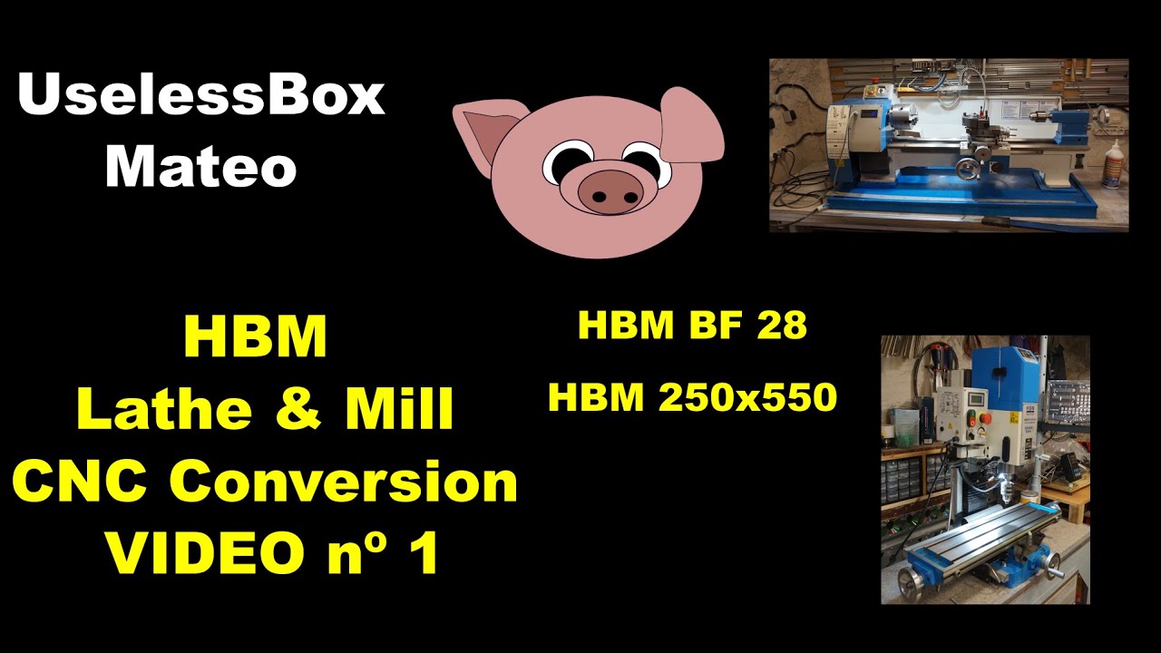 ARDUINO CNC / HBM lathe 250x550 & mill BF28 - YouTube