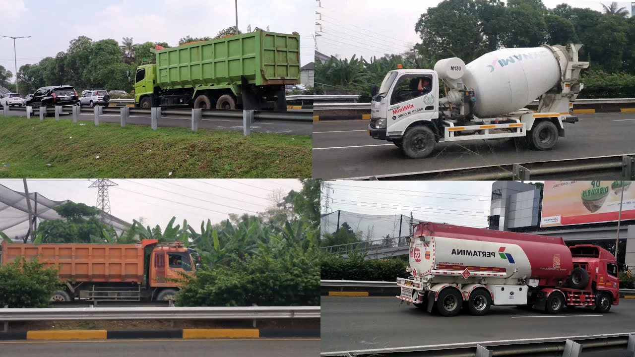 KUMPULAN VIDEO MOBIL TRUK TANKI, KONTAINER, BESAR BAN DOUBLE DI DALAM ...