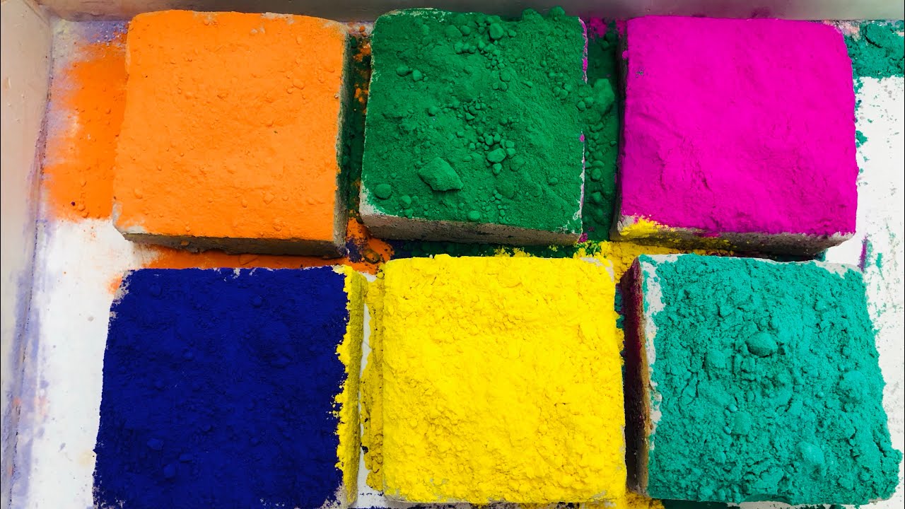 Reformed Gym Chalk Blocks with Holi Powders|| - YouTube