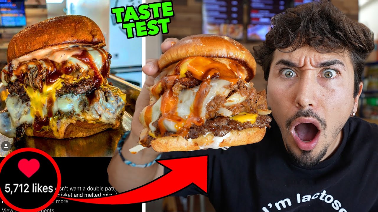 Eating At The Most VIRAL BURGER Restaurant... (10,000 CALORIES) - YouTube