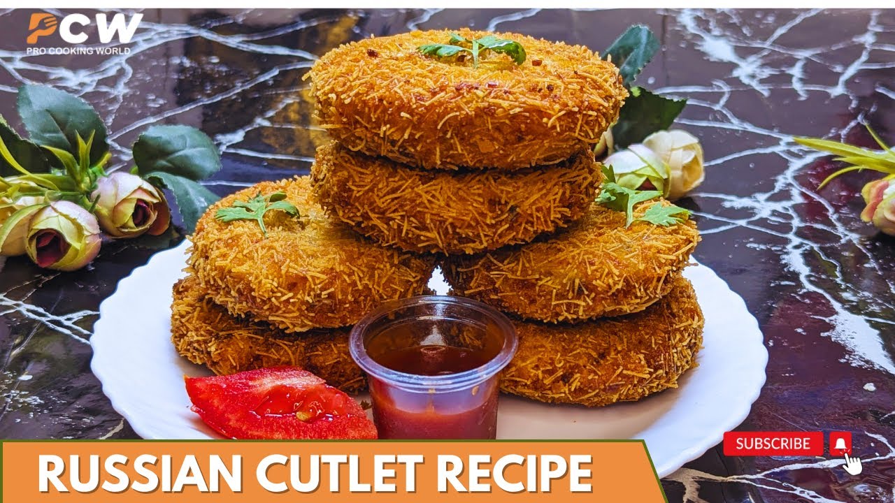 Chicken Russian Cutlet Recipe/Shadiyon wale Russian cutlets - YouTube