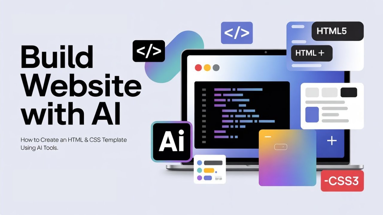 How to Create an HTML & CSS Template Using AI Tools | AI Web Design ...