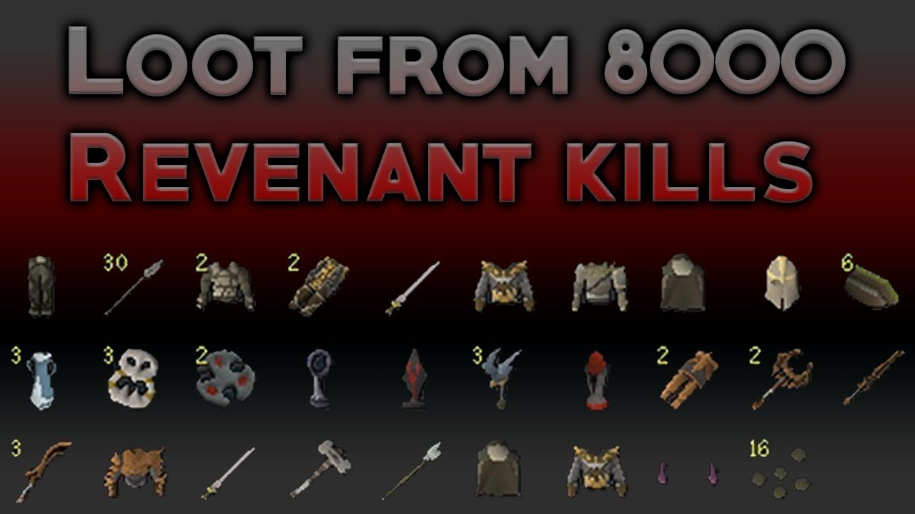 Loot from 8000 Revenant Kills (RS3 Ironman EP.24) - YouTube