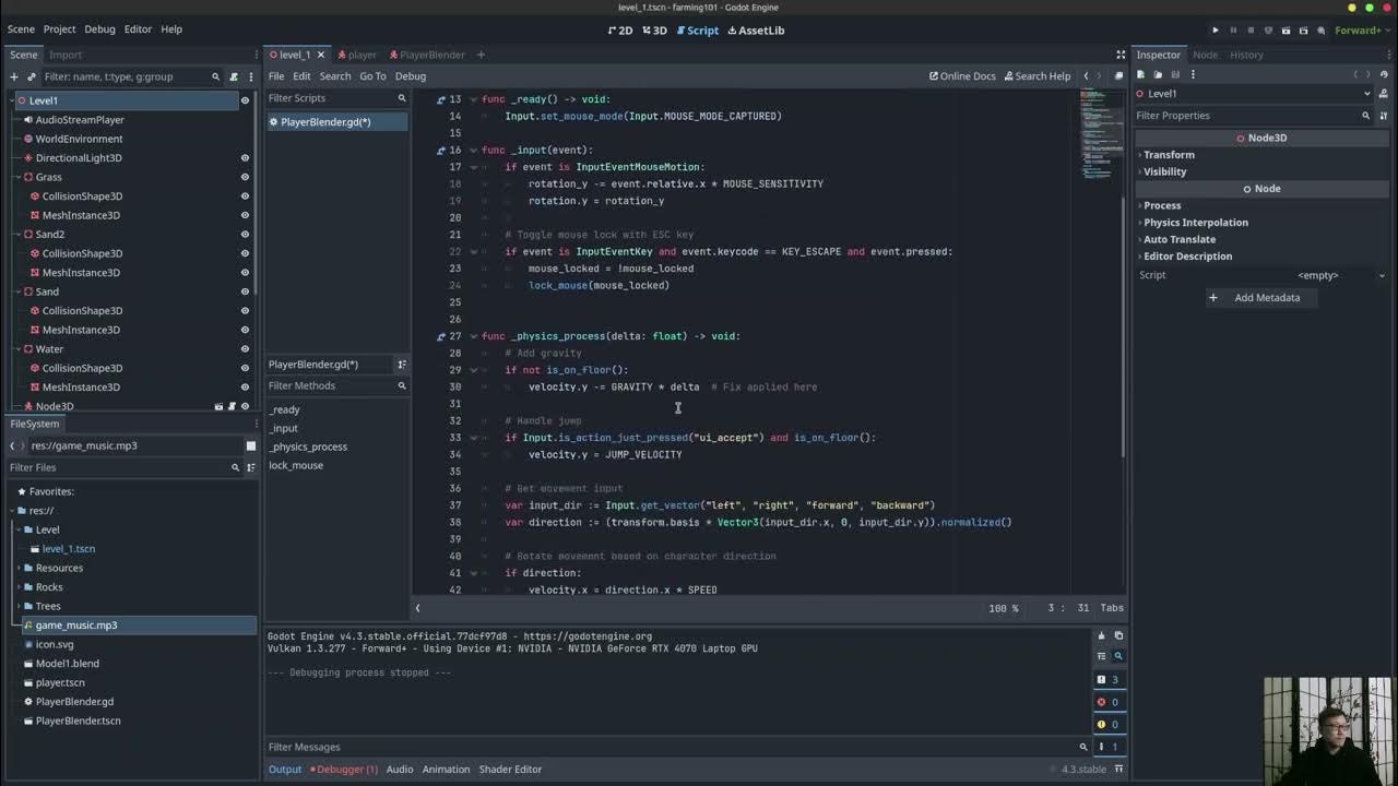 Create Full Screen Game - Fix Music in Godot Engine - YouTube