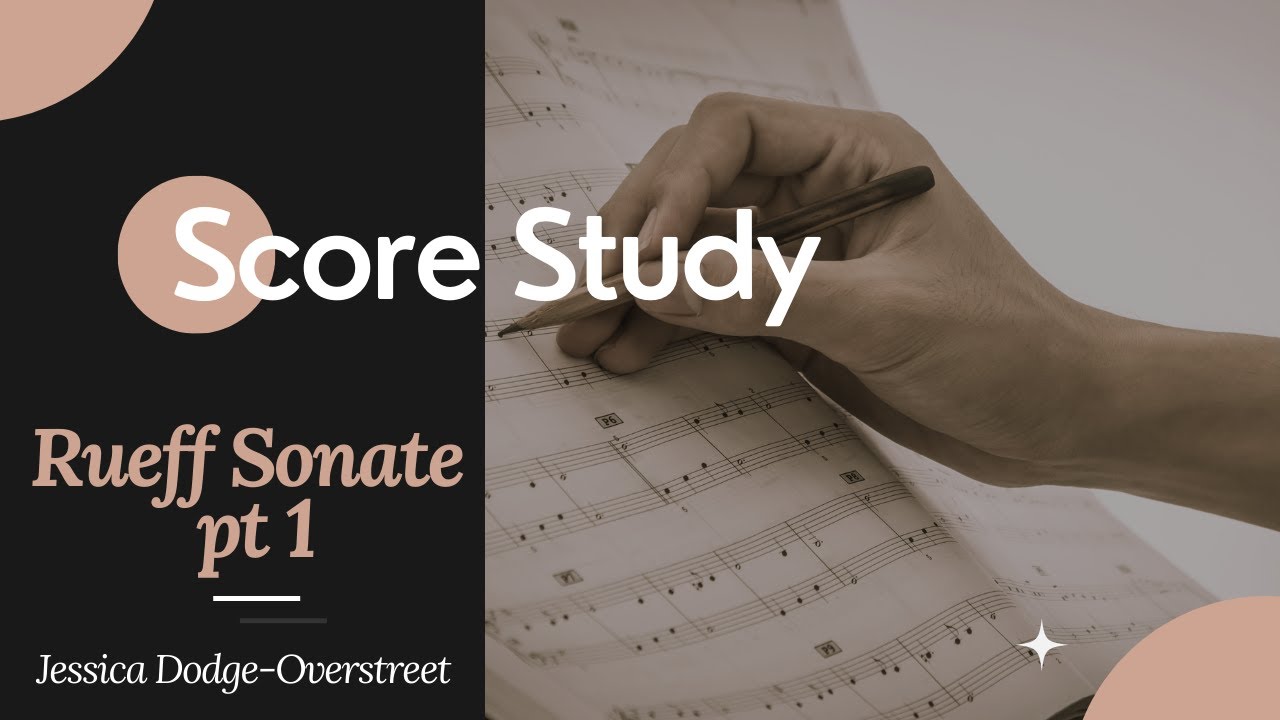 Rueff Saxophone Sonate SCORE STUDY - YouTube