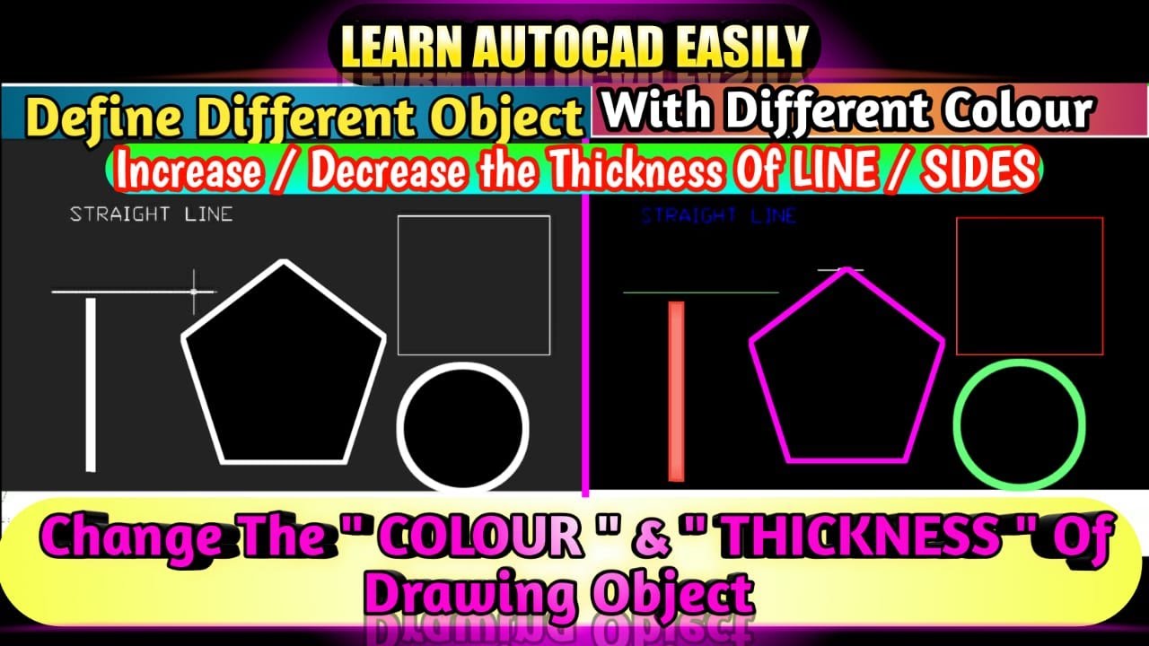 How To Change Colour Thickness Of Line In Autocad Ll How To Change How To Change Colour Thickness Of Line In Autocad Ll How To Change