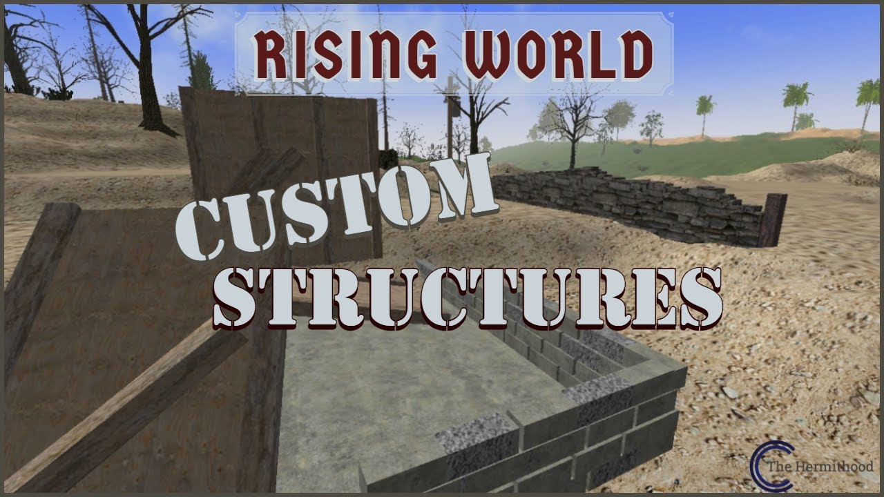 Custom Structures Rising World Gameplay - YouTube