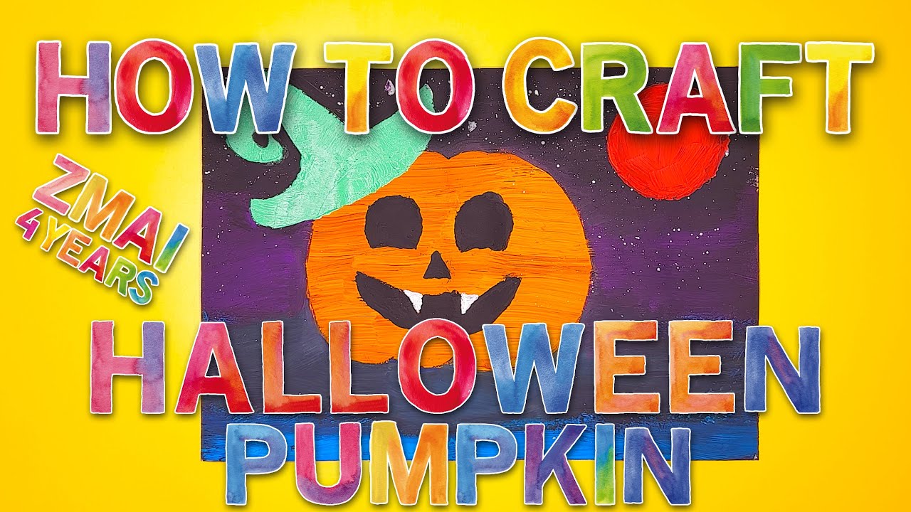 How To Craft Halloween Pumpkin - YouTube