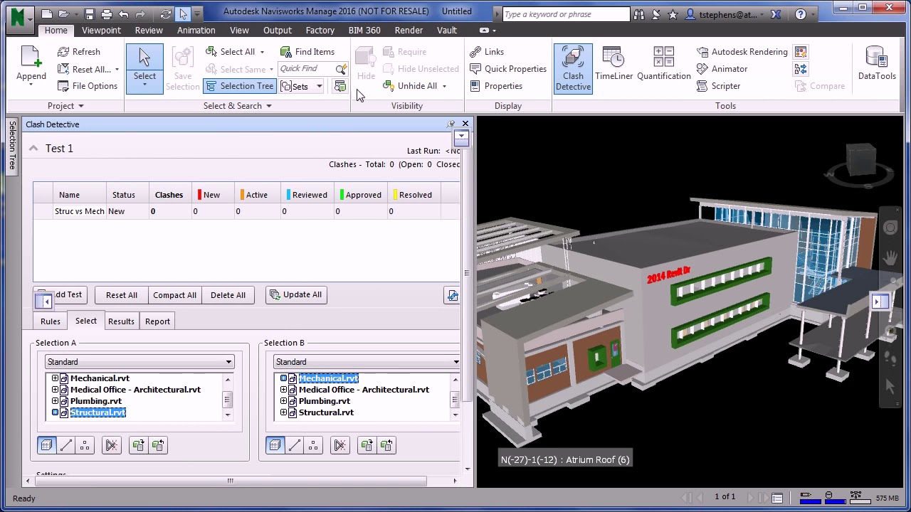 Clash Detection in Revit 2016 and Navisworks 2016 - YouTube