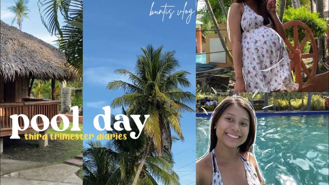 pool vlog 🌴 swimming at 36 weeks, patio socorro resort, third trimester ...