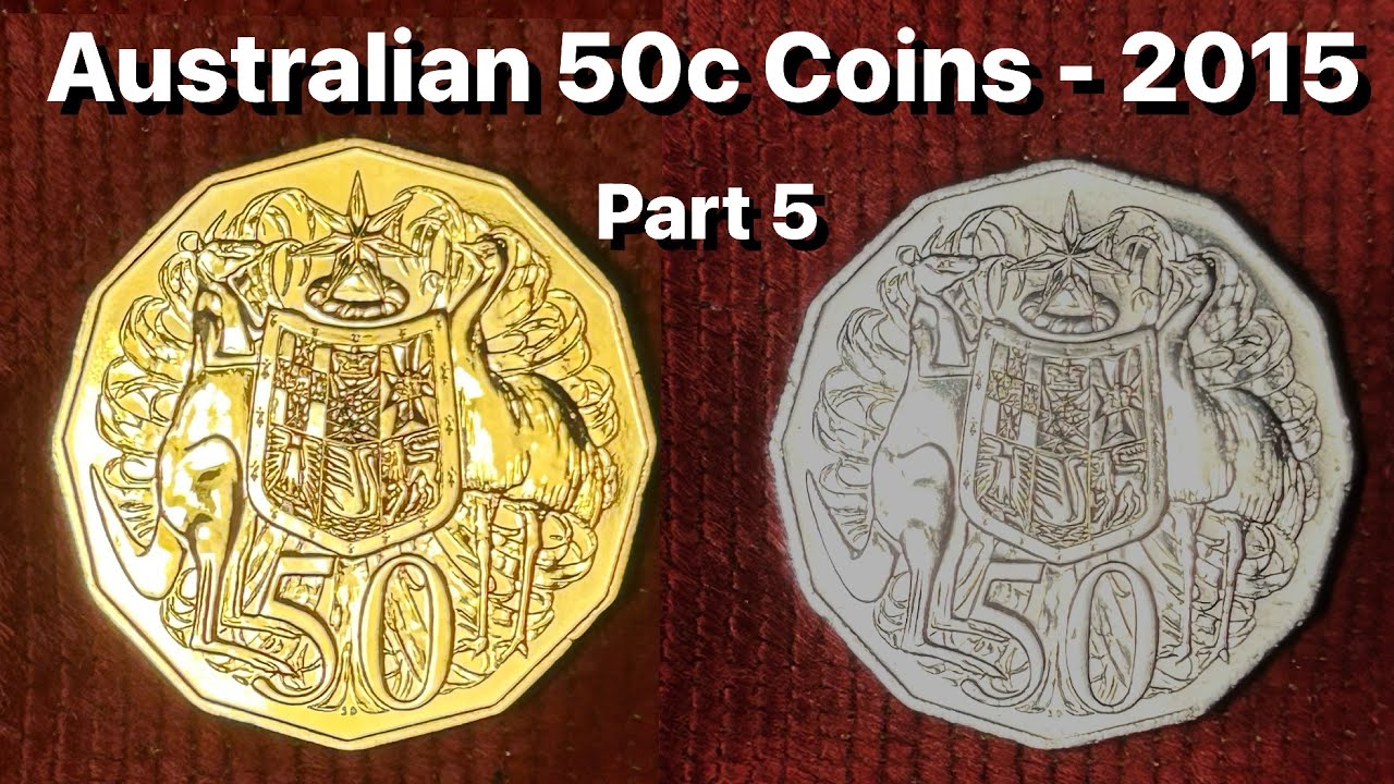 Australian 50c coins of 2015 - Part 5 - YouTube