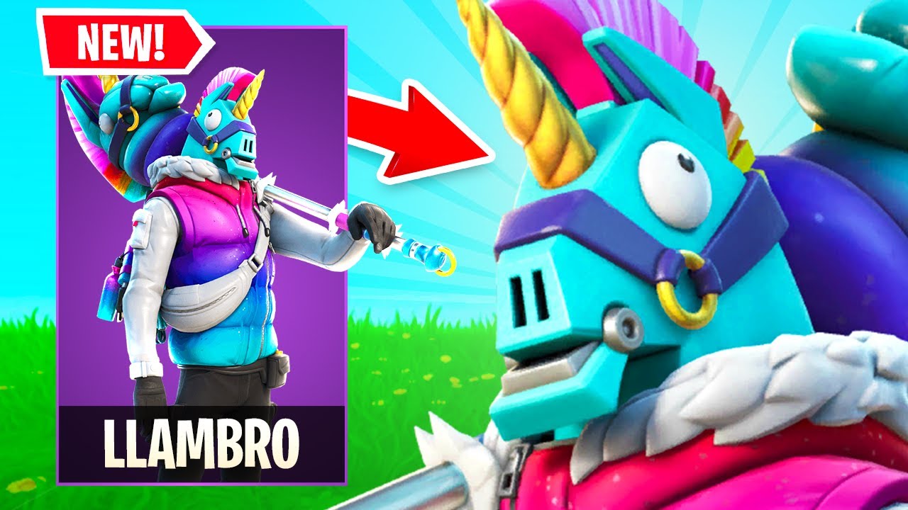 NEW LLAMBRO Skin Gameplay in FORTNITE! (Fortnite Crew Pack Bundle ...