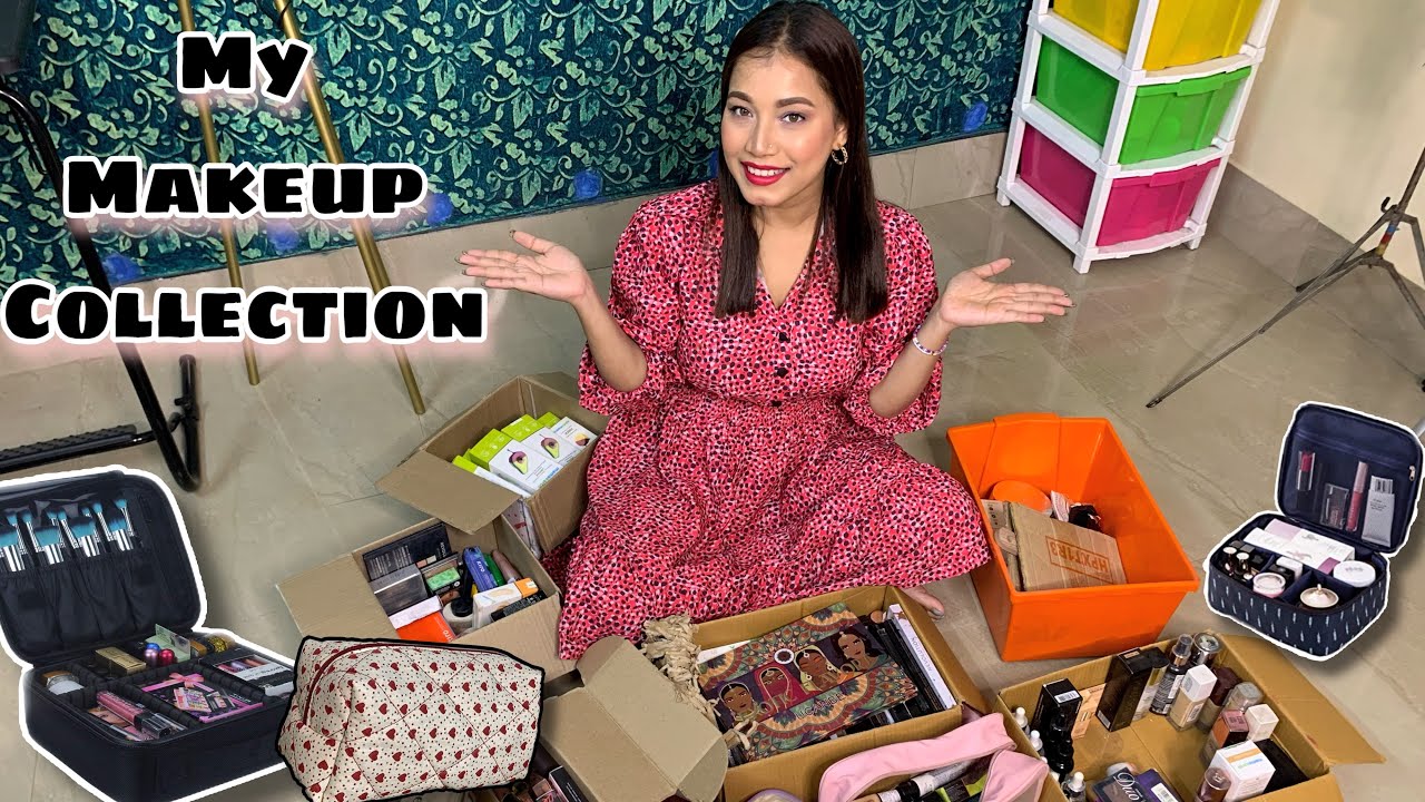 My Current Makeup Collection|| Myself Riya - YouTube