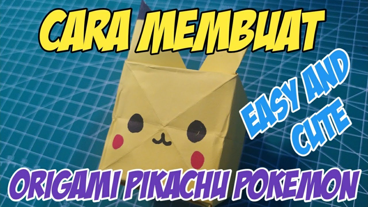 How To Make Origami Pikachu || D.I.Y Tutorial Membuat Origami Pikachu ...