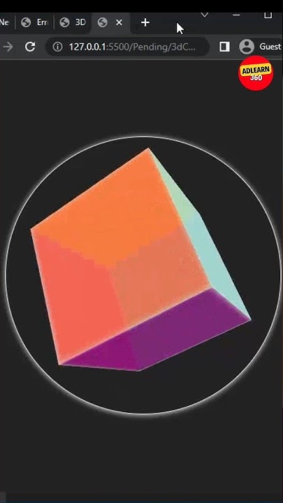 3D Cube Animation | HTML CSS #shorts - YouTube
