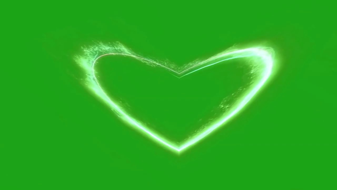 Glowing Heart Green Screen Animation by Me - More Subs More Amazing ...