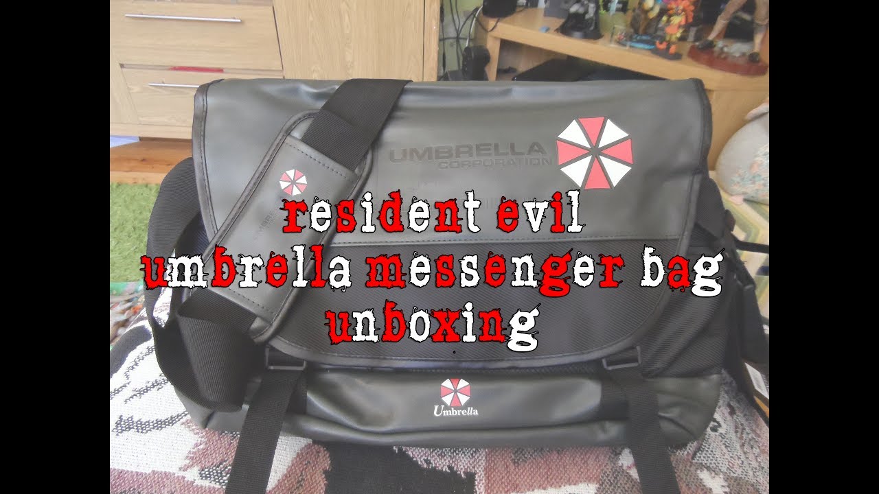 Resident Evil - Umbrella Messenger Bag Unboxing/Unbagging - YouTube