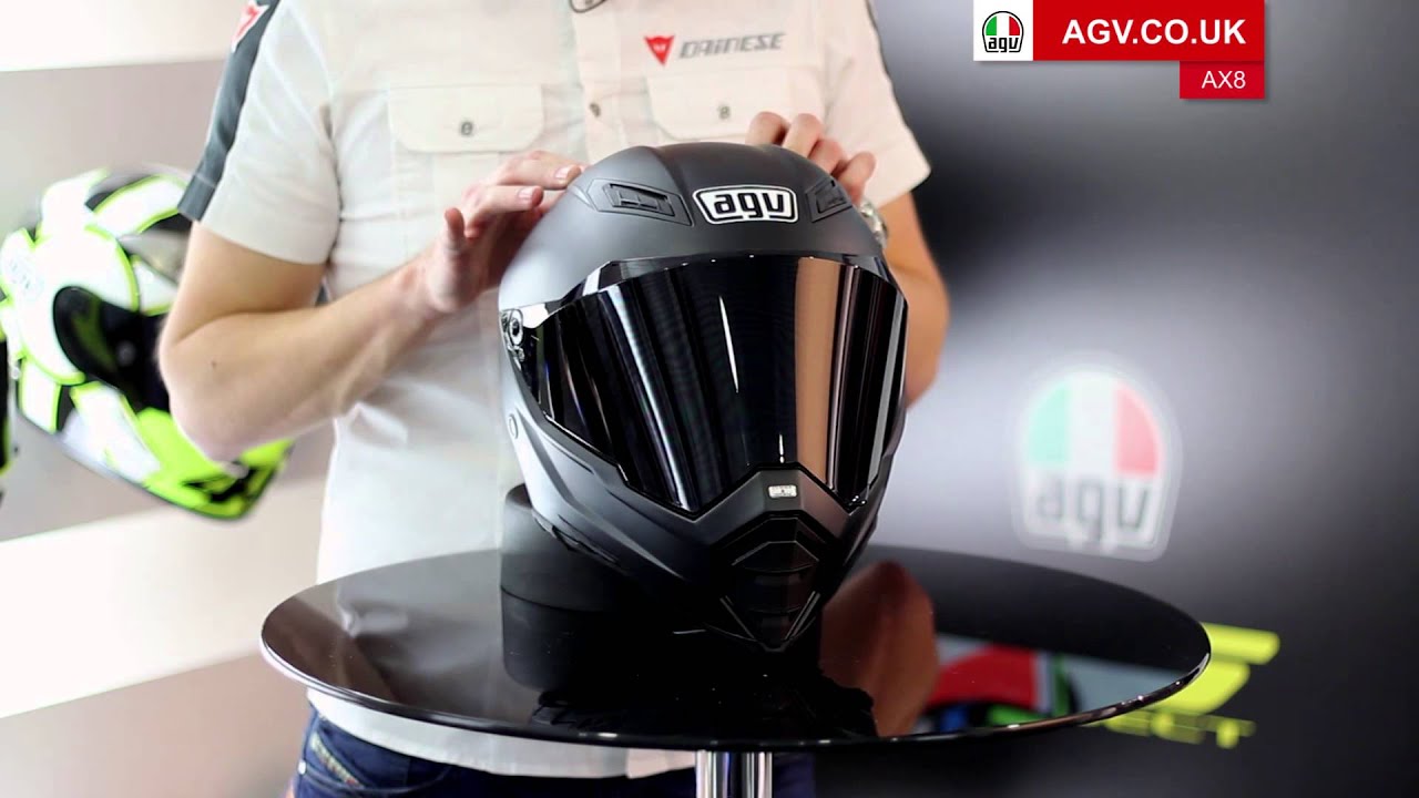 AGV AX8 Motorbike helmet - YouTube