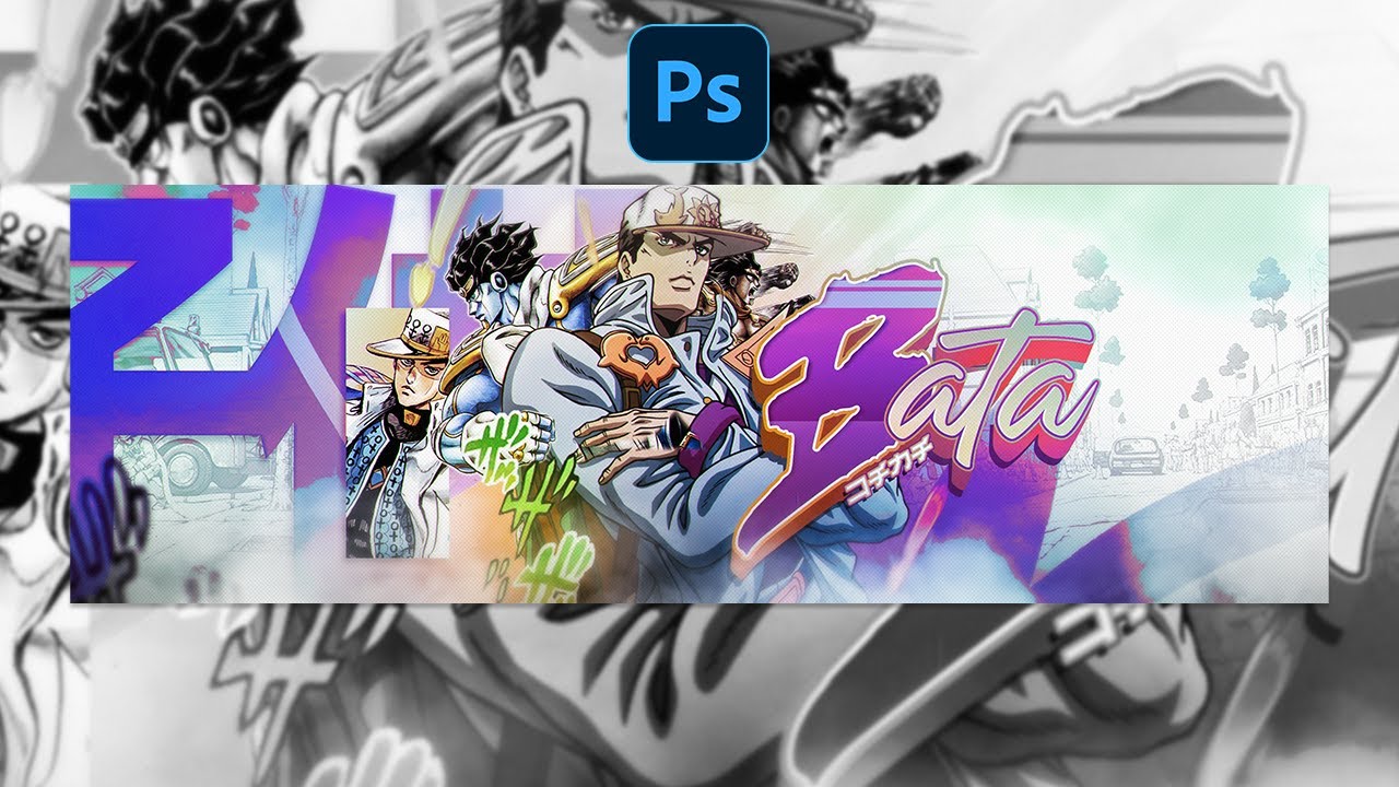 Speedart - JoJo's Bizarre Adventure Twitter Header - YouTube