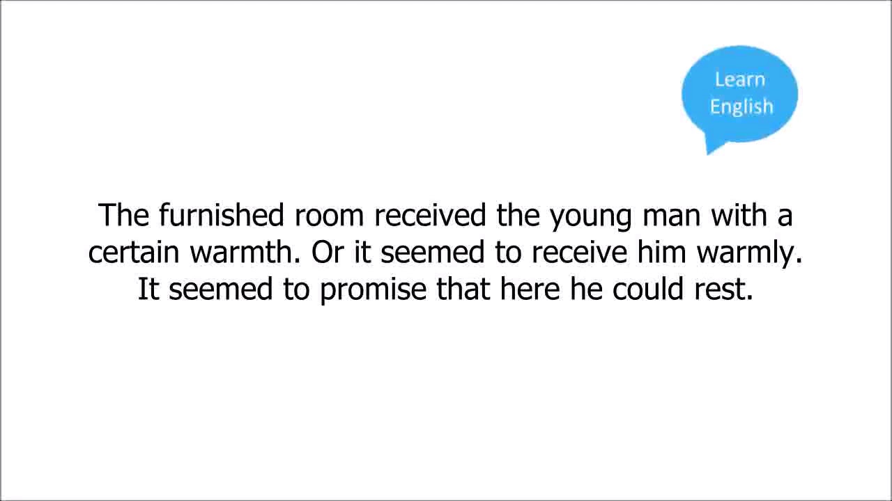 Learn English Through Story ★ Subtitles The Furnished Room by O Henry ...