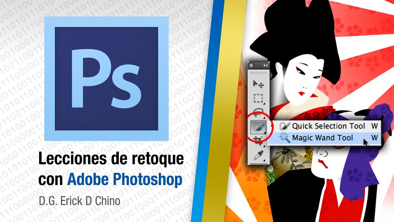 Adobe Photoshop - Magic wand tool - YouTube