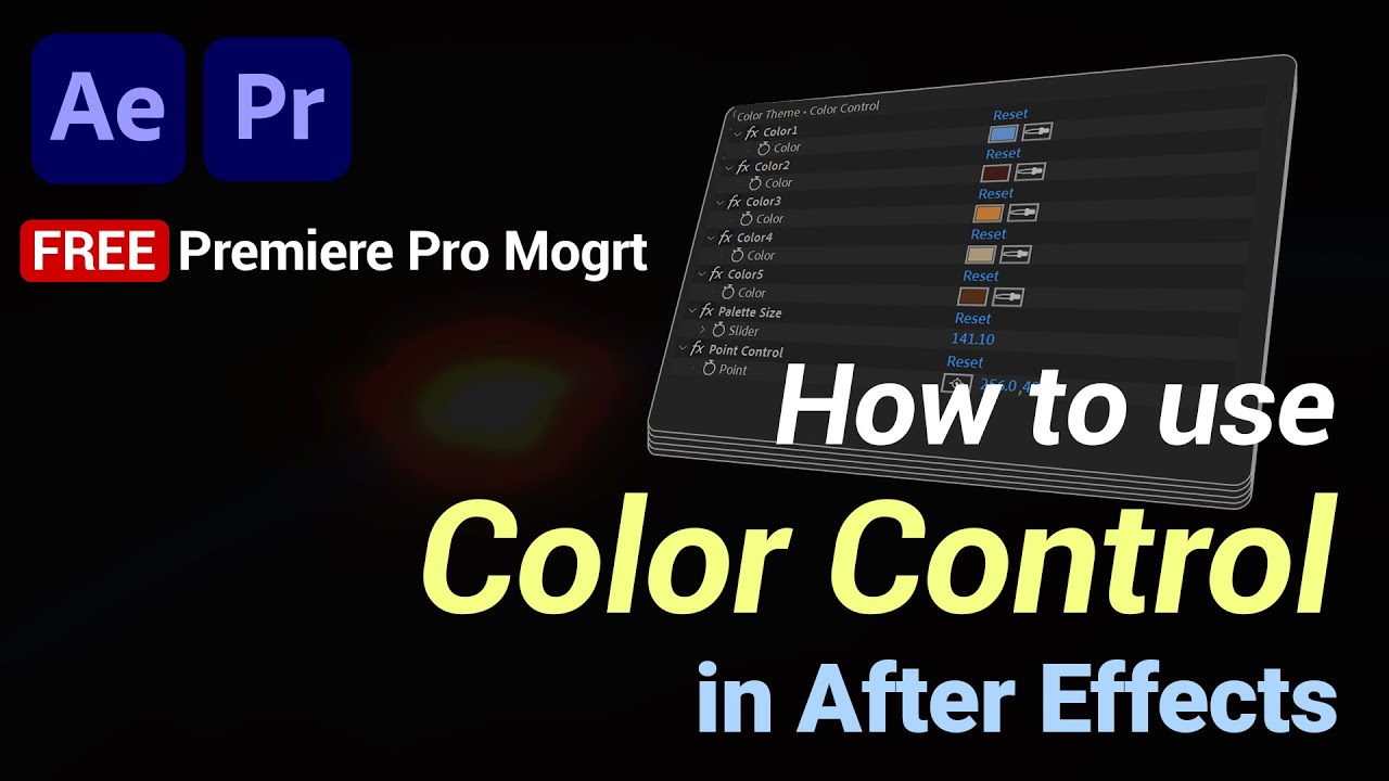 Color Control in After Effects + Free Premiere Pro Mogrt // # ...