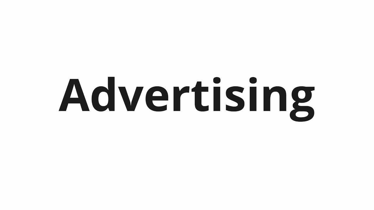 Sitemapcdatahttpswudinf Inetcomhow To Pronounce Advertising
