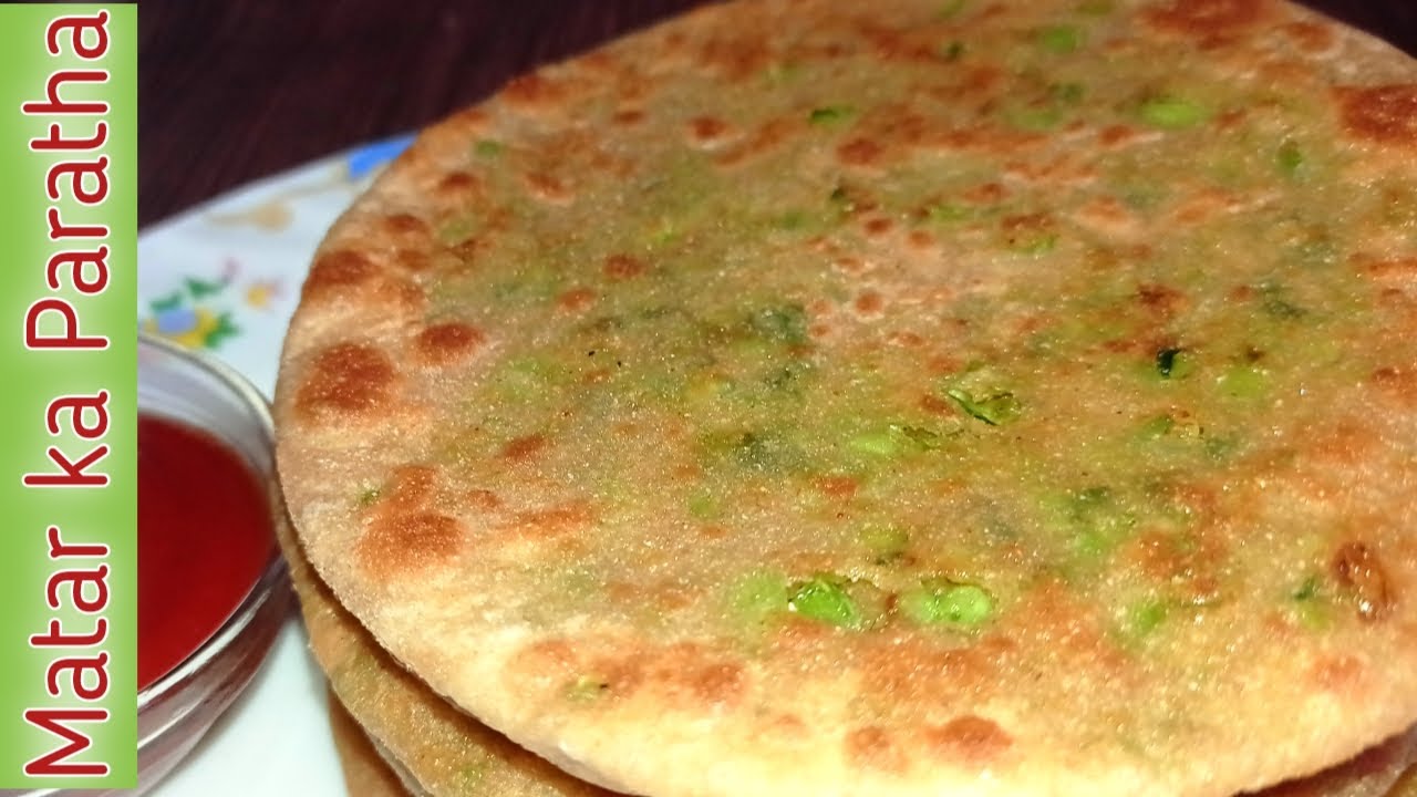 Matar Paratha Recipe/Hare Matar ka Paratha/Green Peas Stuffed Paratha ...