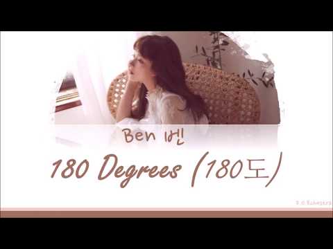 Ben (벤) - 180 Degrees (180도) [Color coded Lyrics (Han/Rom/Eng)]