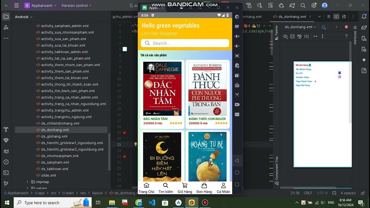 (ANDROID JAVA + SQLITE ) App bán sách android có đầy đủ chức năng - YouTube