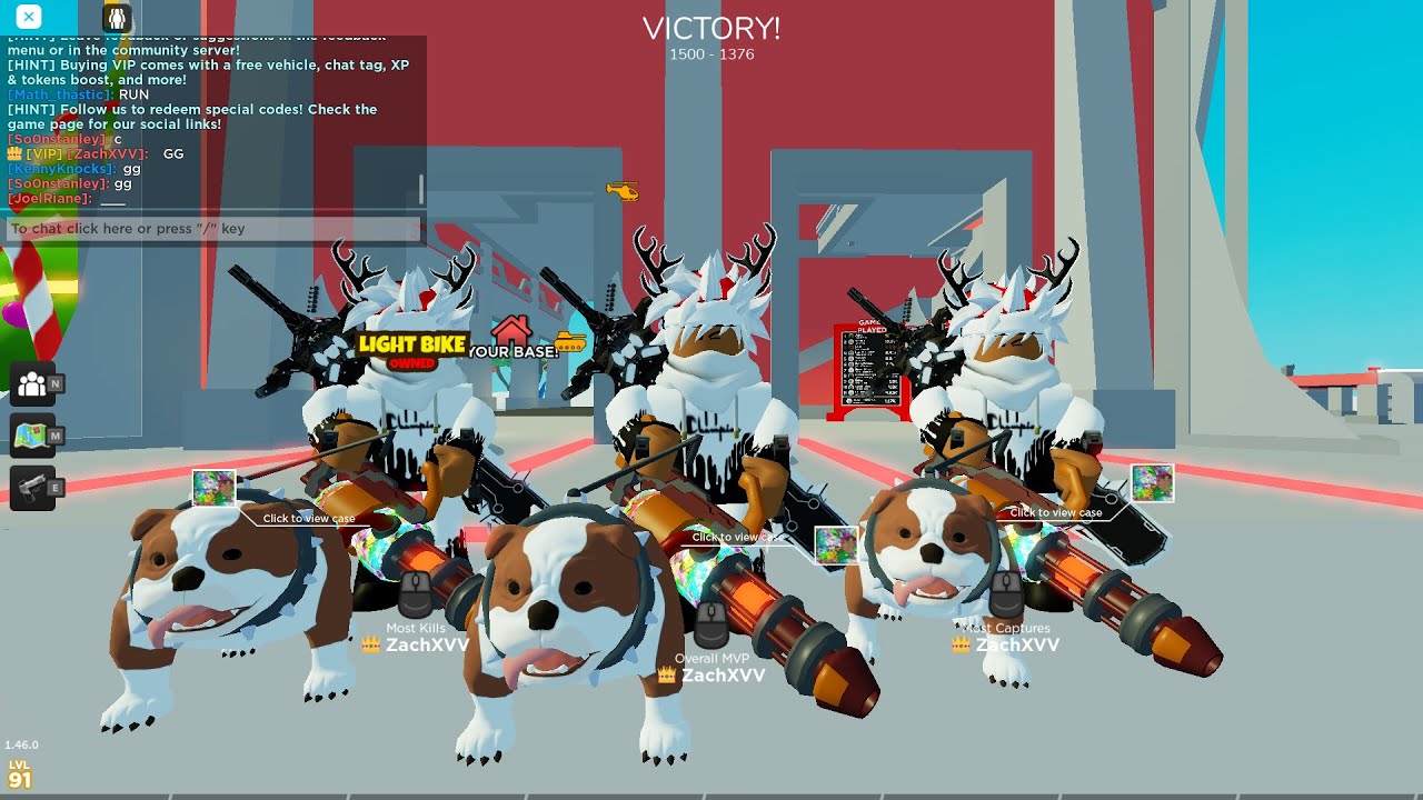 Roblox Base Battles Lava Gun Gameplay (44 kills) with new Christmas ...