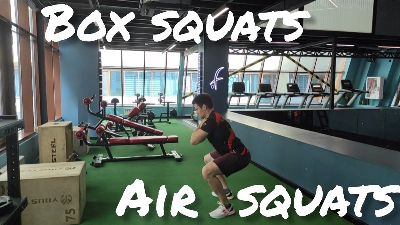 BOX SQUAT / SINGLE LEG BOX SQUAT / AIR SQUAT // EXERCISE LIBRARY - YouTube