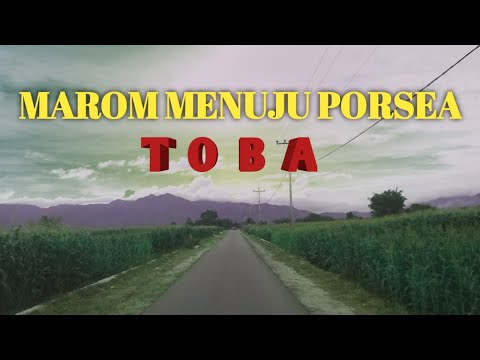 Begini Jalan Marom Menuju Porsea, Toba. Meski Jalannya sempit tetapi sudah mulus.