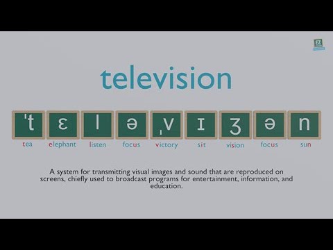 How to pronounce television ? - YouTube