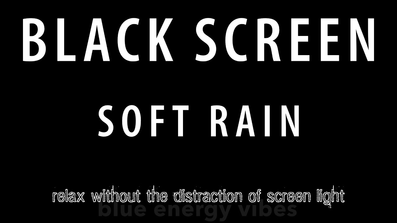 Relaxing soft rain Sounds for Sleeping - soft rain - 10 hours dark ...