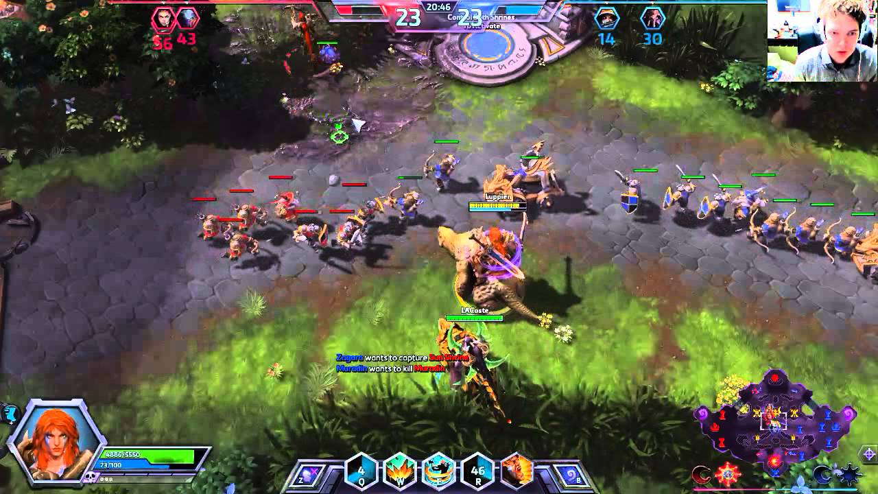 Heroes of the Storm - Great Dragon Knight Deny gameplay - YouTube