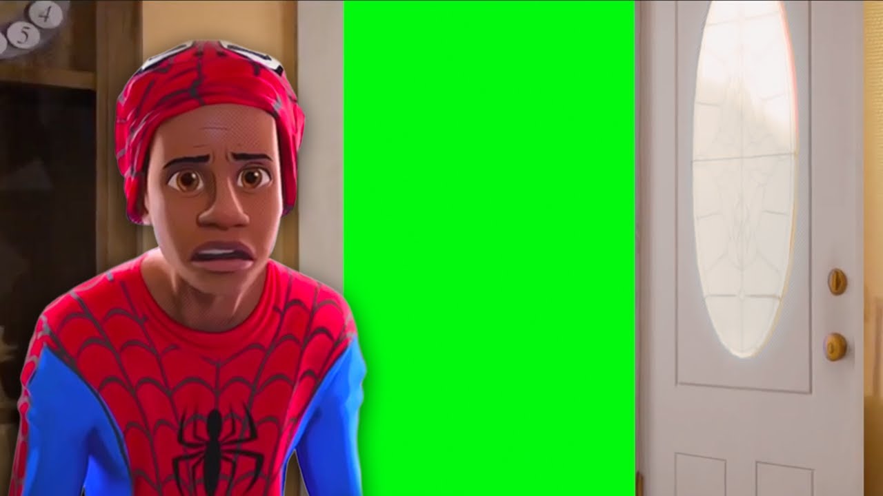 Miles Morales was followed - Green Screen (Spider-Man: Into the Spider ...