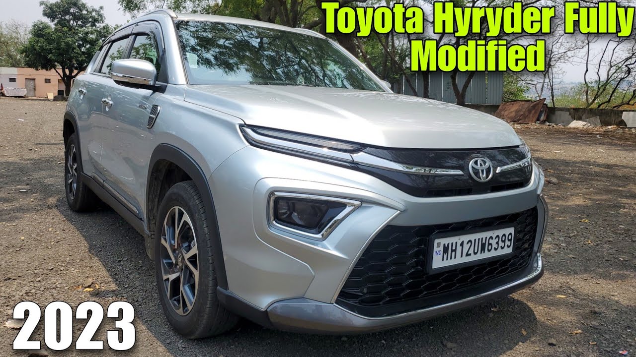 Toyota Hyryder modified 2023 | Installed Premium Air Bag Cut Seat Cover ...
