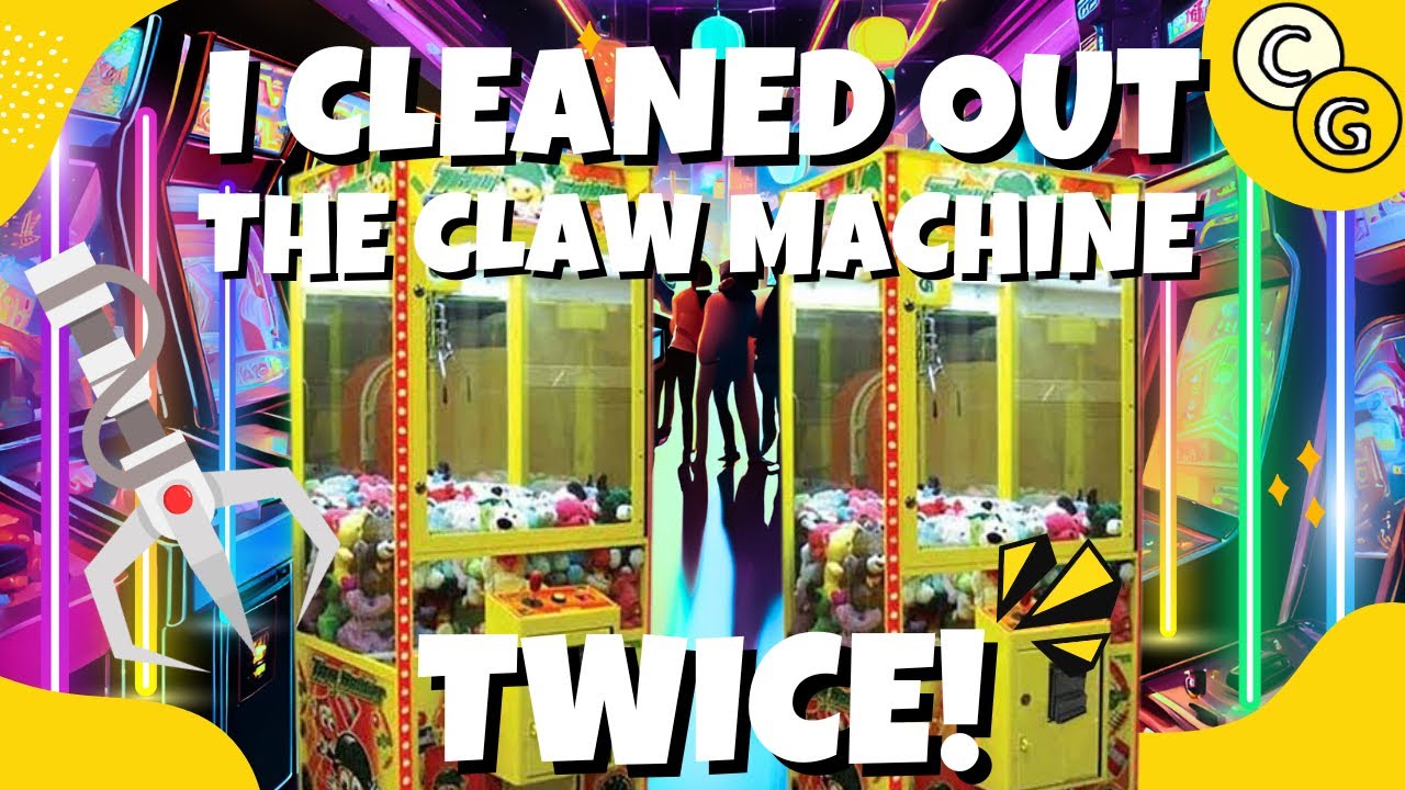 I CLEANED OUT THE CLAW MACHINE TWICE! | Claw Gamer - YouTube
