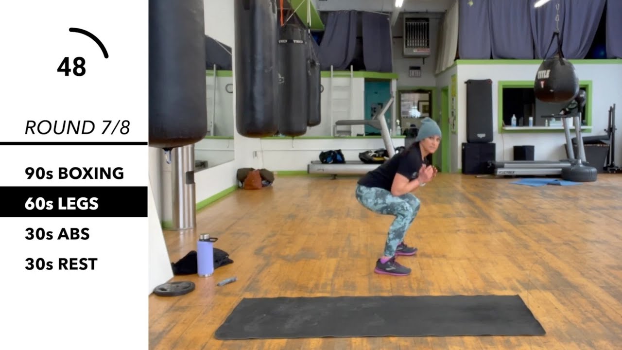 90 60 30 Boxing Legs & Core Workout - YouTube