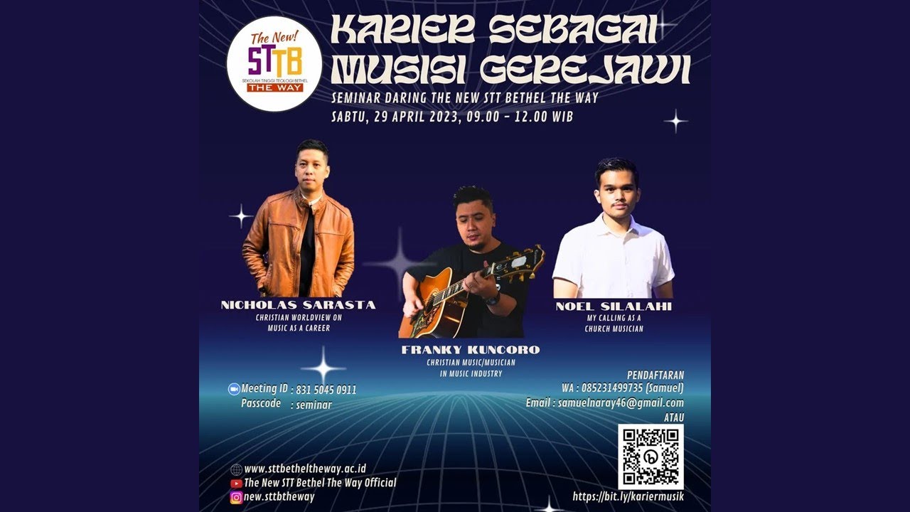 SEMINAR PRODI SMG STTB THE WAY || KARIER SEBAGAI MUSISI GEREJAWI - YouTube