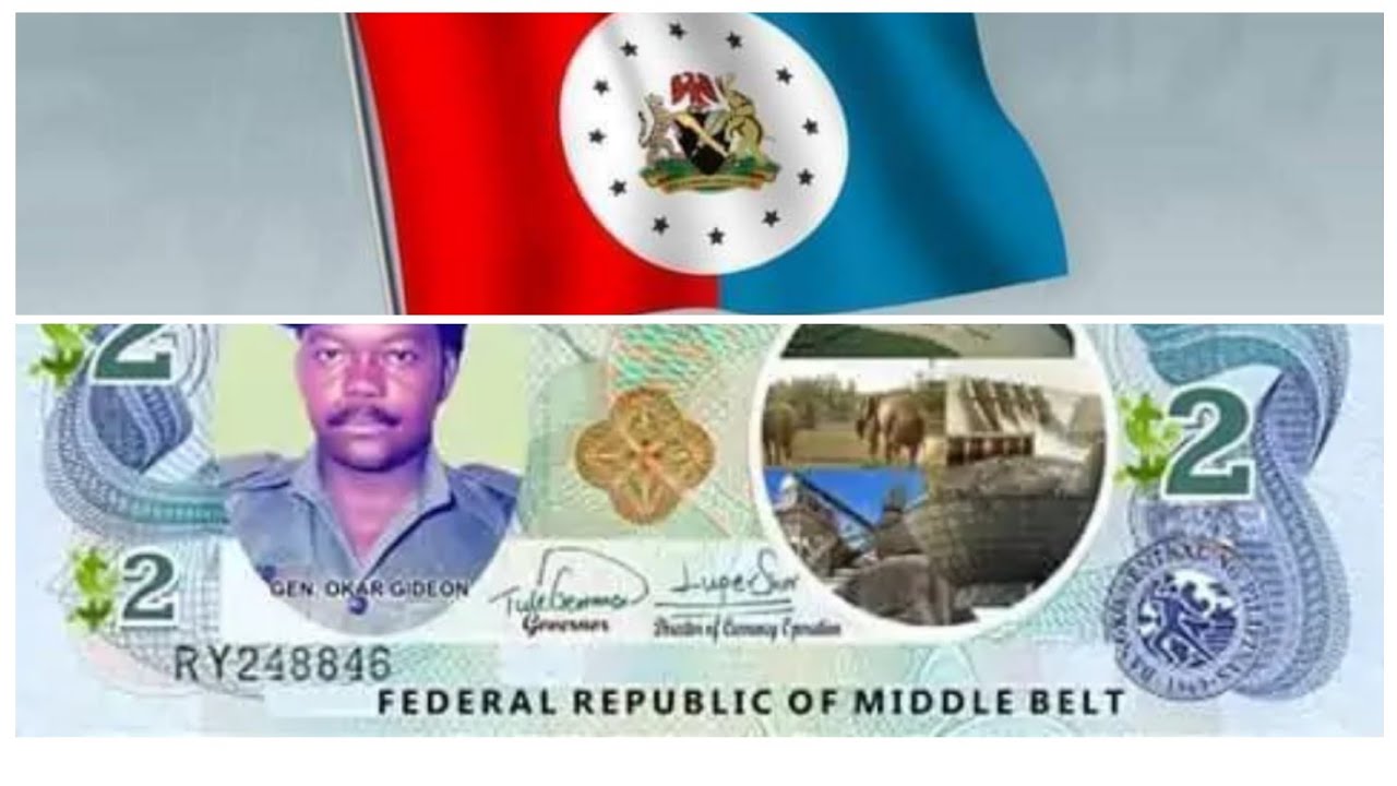 BREAKING: MIDDLEBELT RELEASES COUNTRY'S FLAG, CURRENCIES, COAT OF ARMS ...