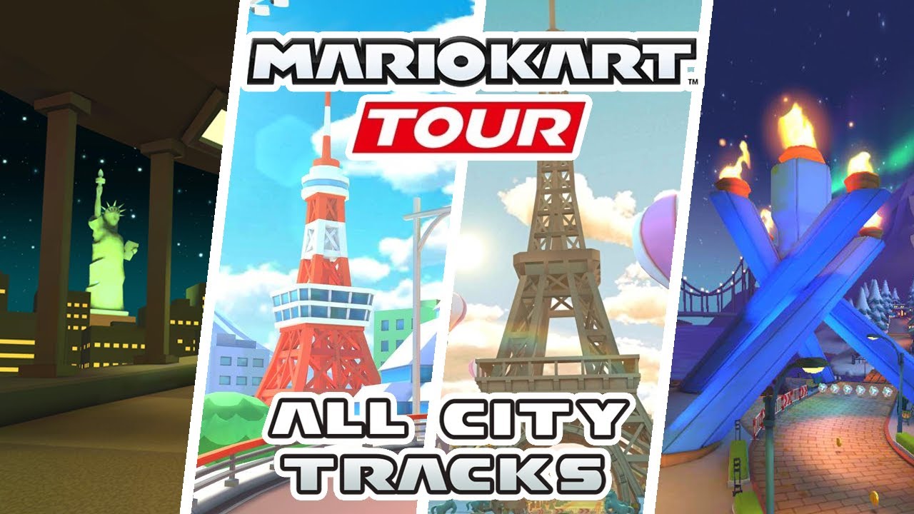 Mario Kart Tour All City Tracks │1st Anniversary Tour│ - YouTube