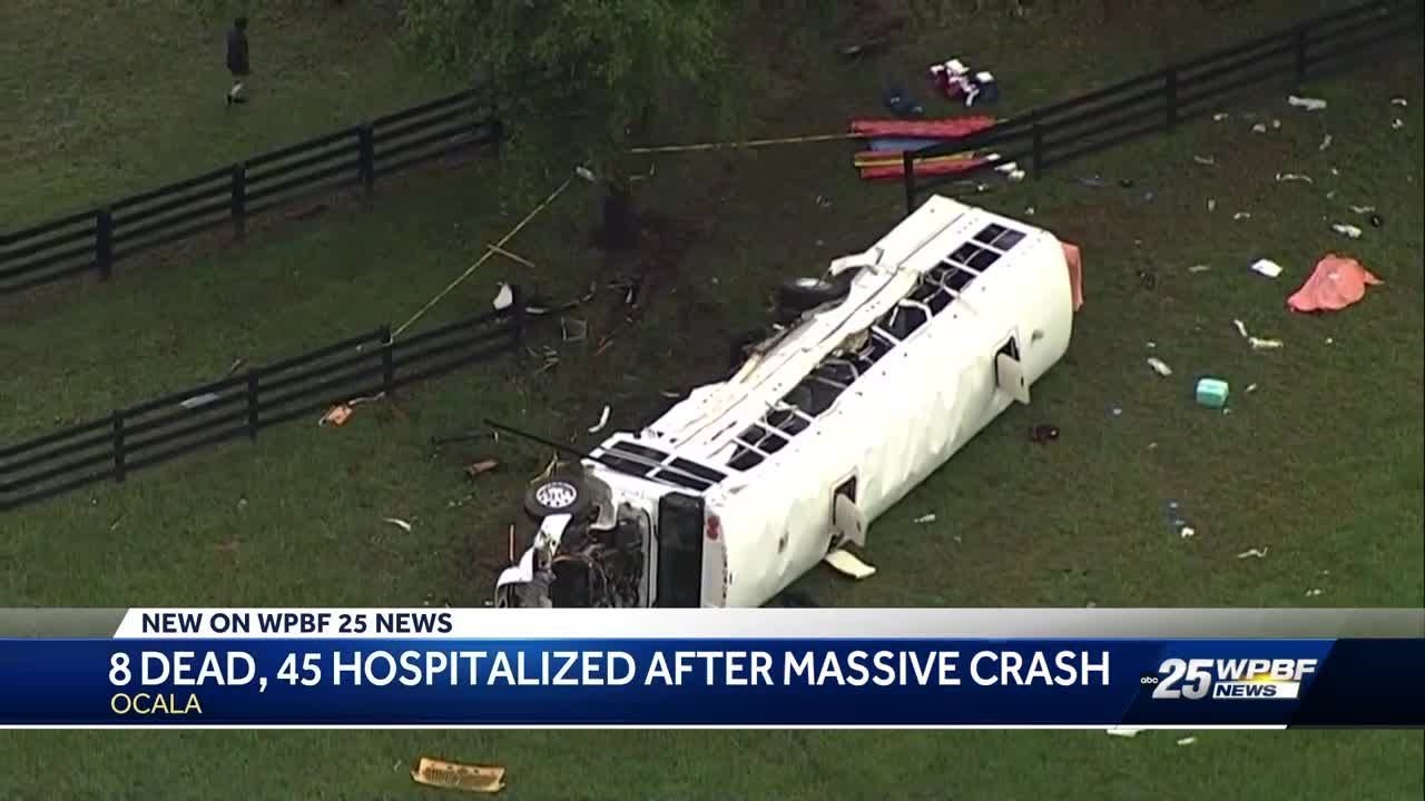 8 people dead, several injured in bus crash in Ocala - YouTube