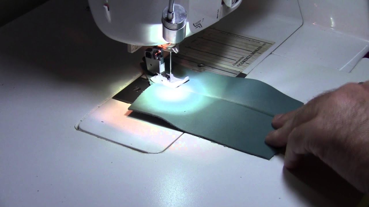 Christopher Nejman - Sewing A Leather Sample - On A Brother ULT 2001 ...